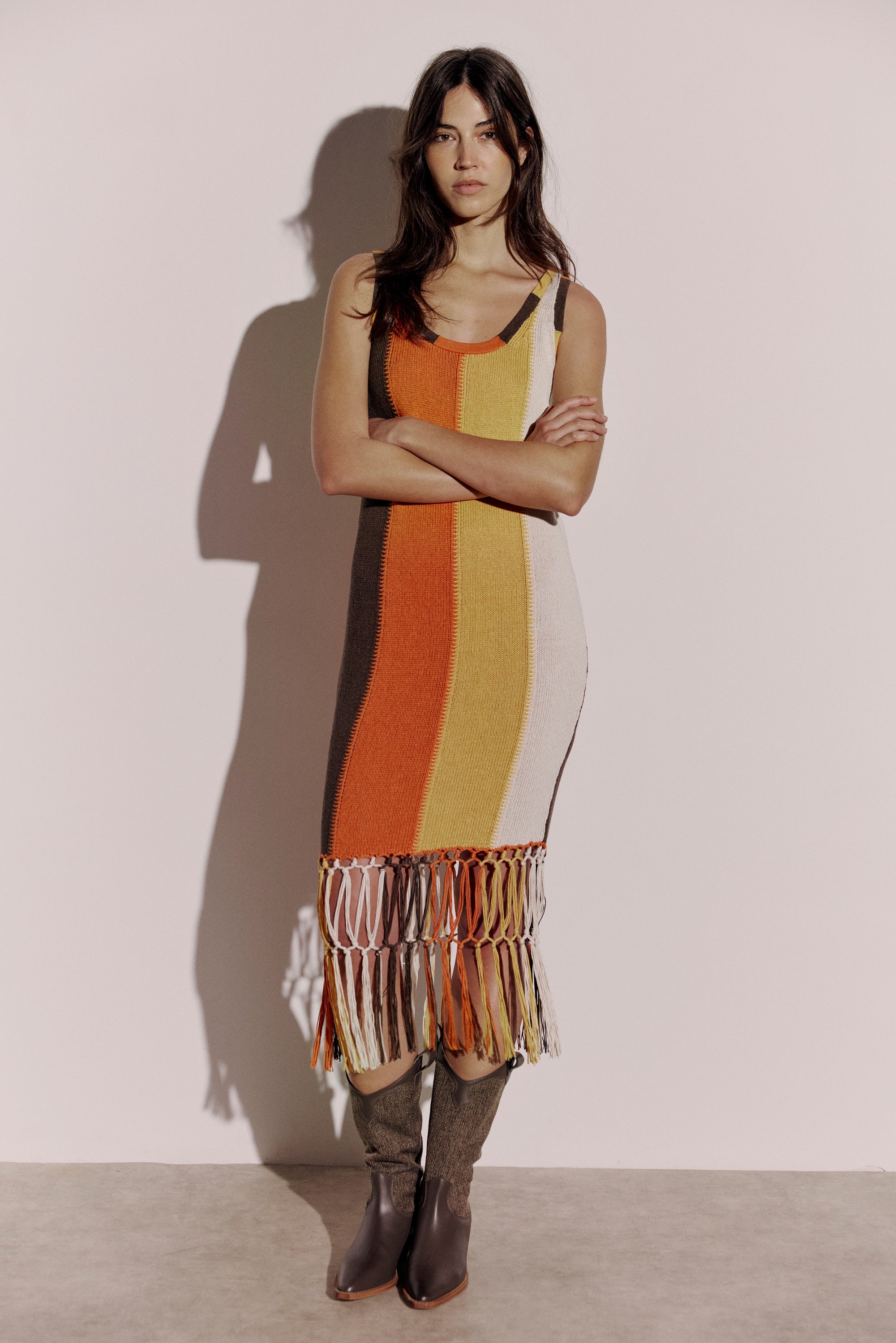 Color Block Knit Dress – Franck Namani