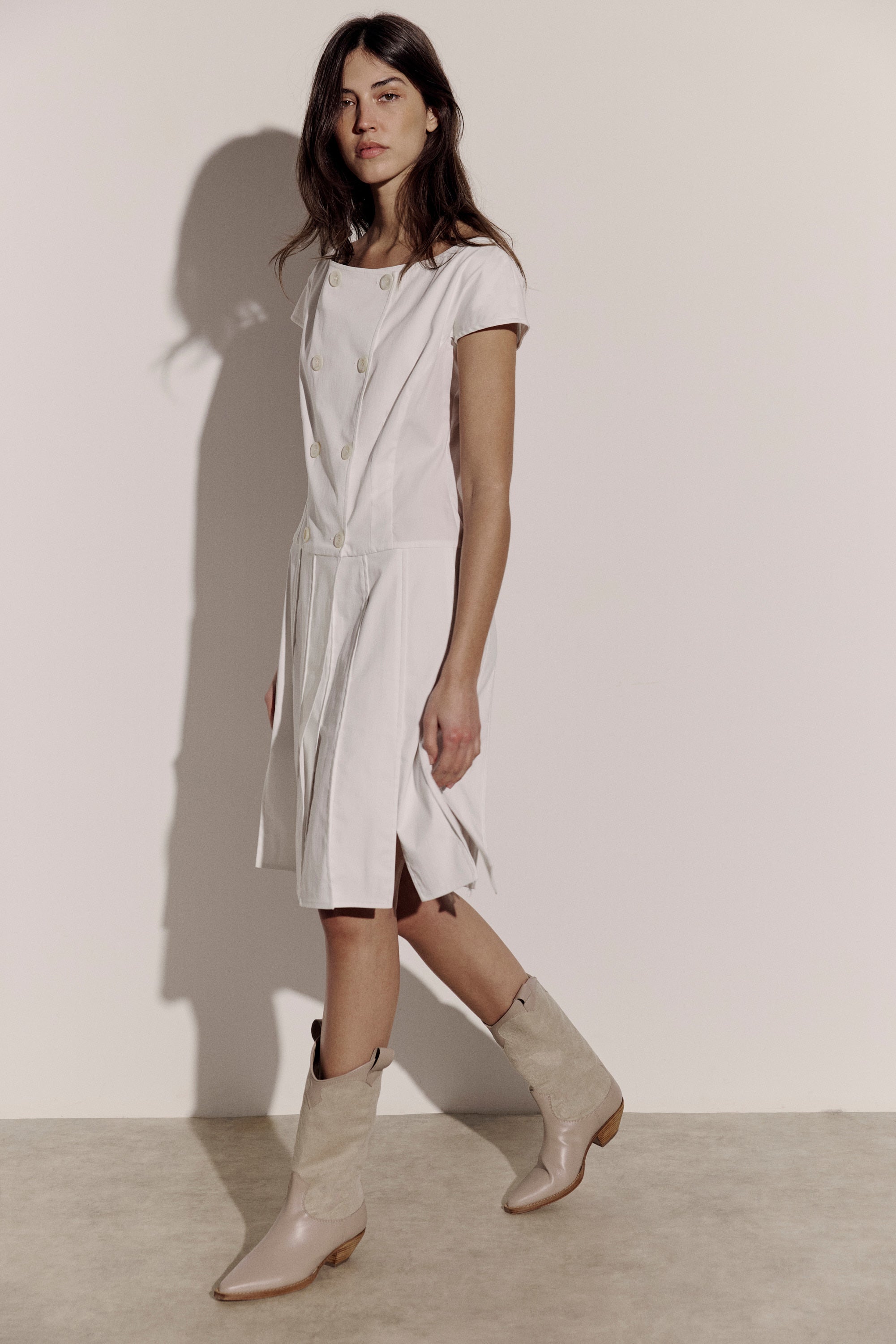 Double-breasted wrap dress – Franck Namani