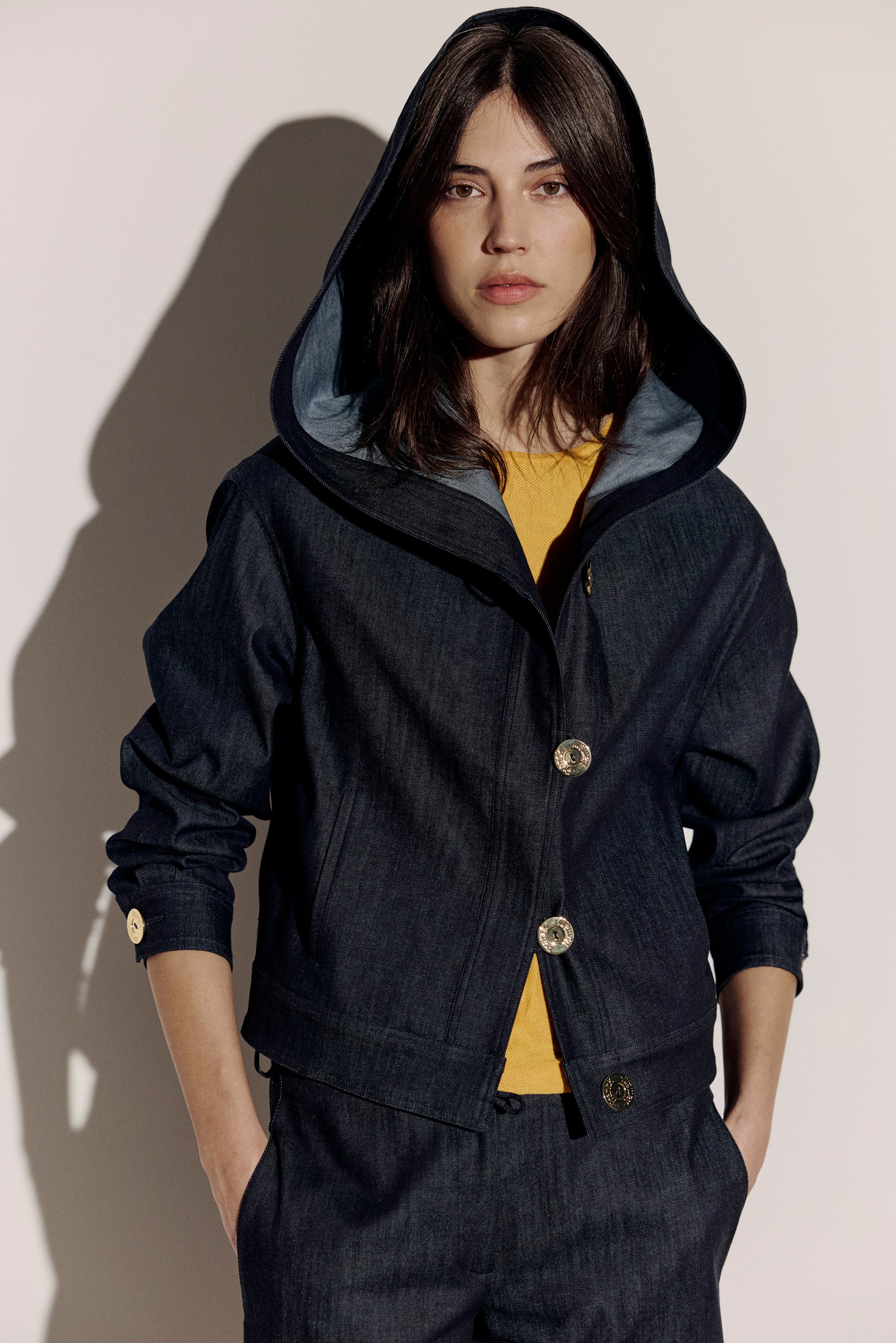Denim Hooded Jacket – Franck Namani