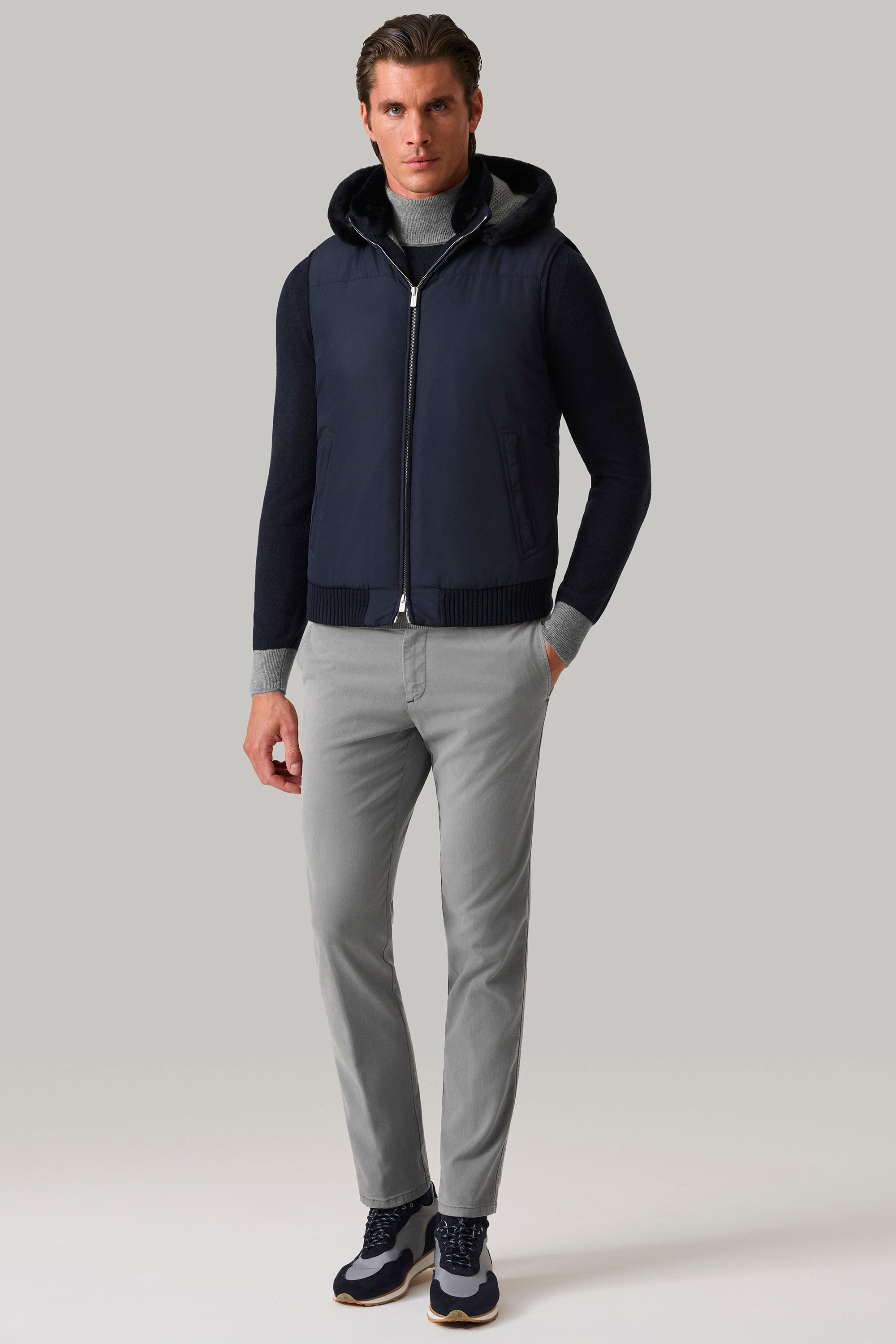 ELVIS vest in ultra-light silk nylon – Franck Namani